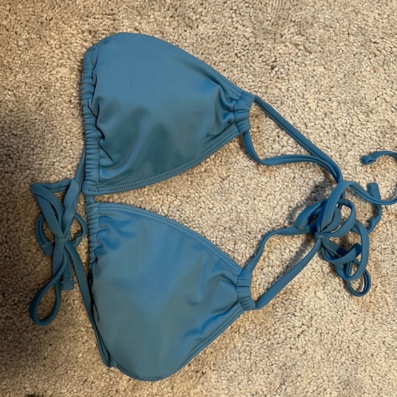 Swim | Blue Bikini Top | Poshmark